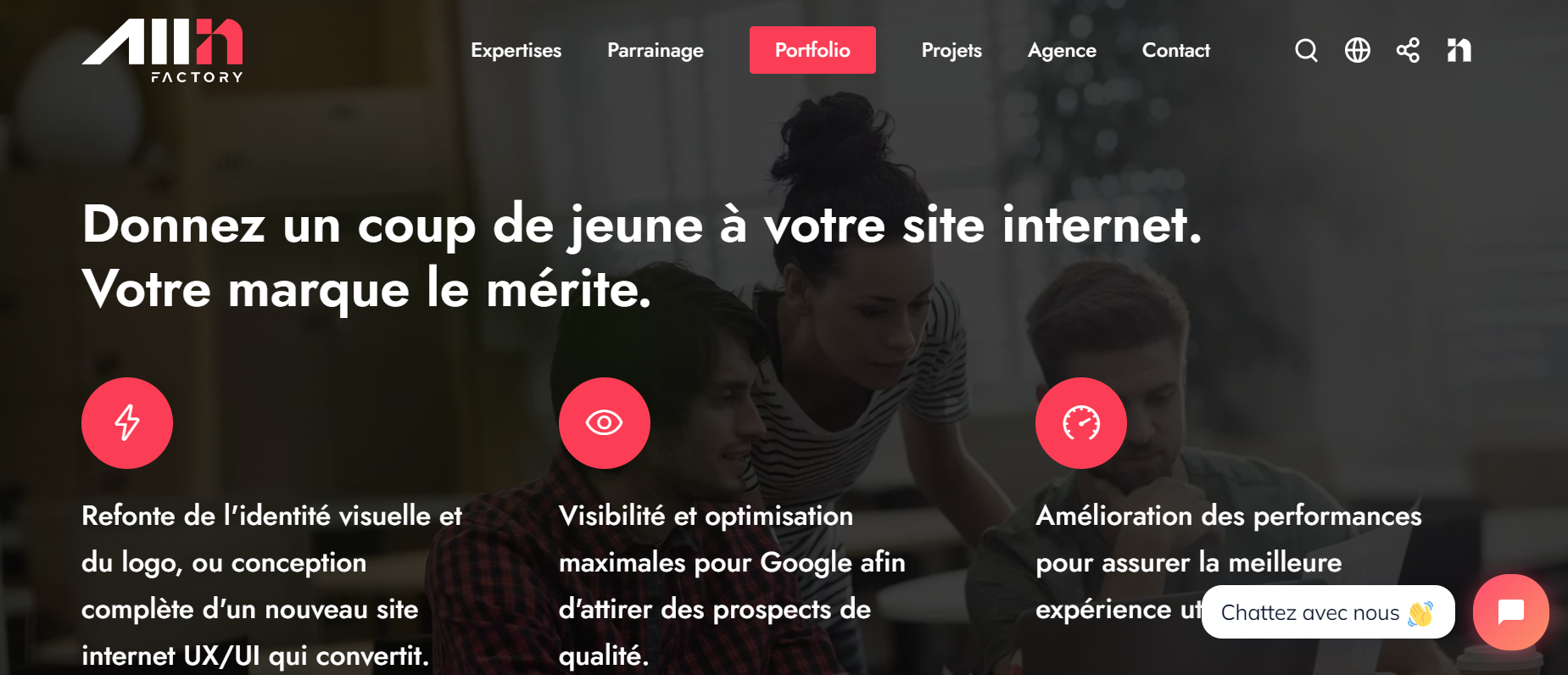 Refonte graphique et SEO de site internet | All-In Factory